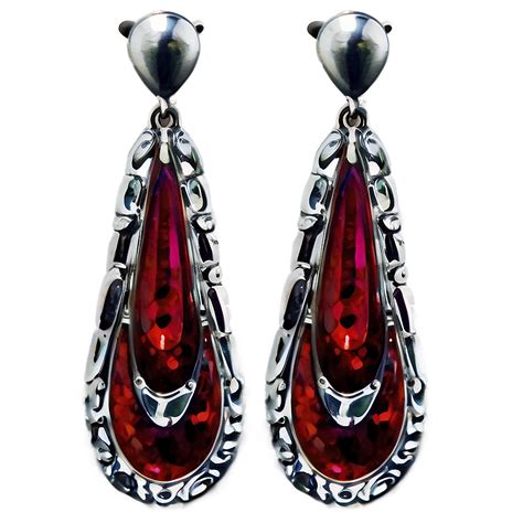 Download Elegant Silver Earrings Png Dbi47 Wallpapers Com
