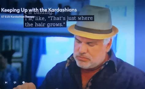 Is That Khloes Biological Dad Doing Robs Hair Rkuwtksnark