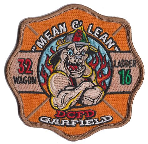 Dcfd Engine 32 Ladder 16 New 2023 Garfield Mean And Lean Fire Patch