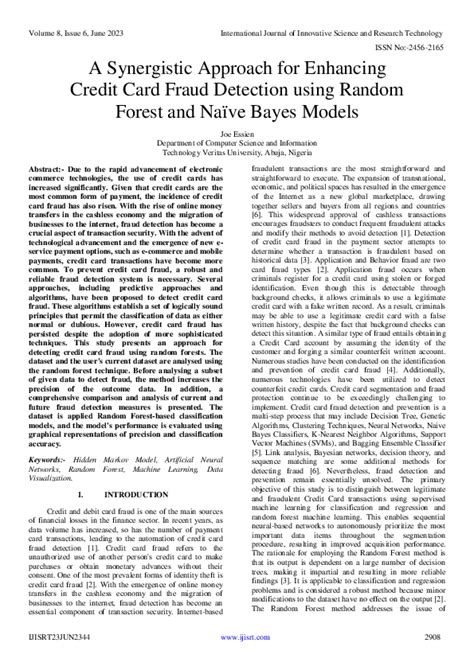 Pdf A Synergistic Approach For Enhancing Credit Card Fraud Detection
