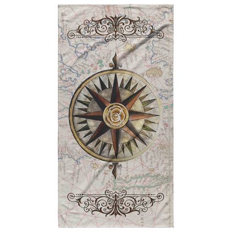 Compass Rose Beach Towel Golden Rose Celtic Art Store Ehr Books