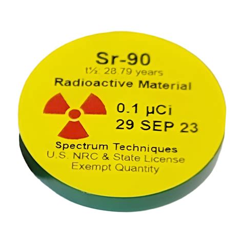 Radioactive Source Beta Strontium 90 Iec Designs