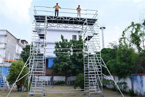 Aluminum Silver Aluminium Bridge Scaffolding Tower At ₹ 1000 Meter In