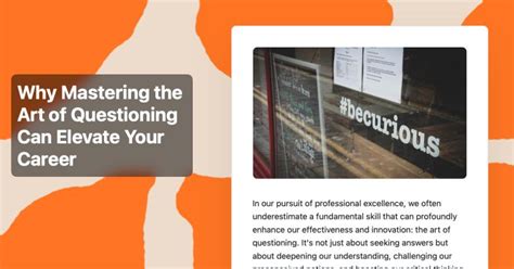 Matthew Robbins On Linkedin Why Mastering The Art Of Questioning Can Elevate Your Career