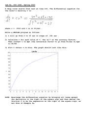 Lab 8a Pdf Lab 8a CSC 1240 Spring 2023 A Drag Racer Starts From Rest