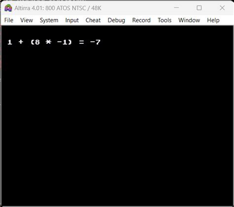 Mathematic Routines Using Relative Numbers Example Ugbasic