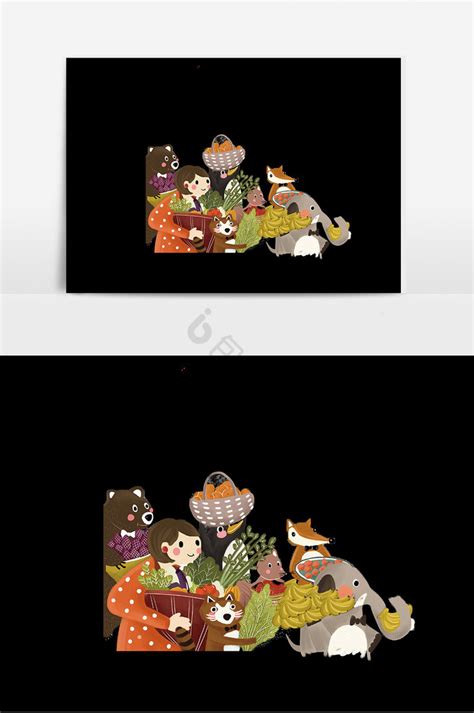 动物插画 动物插画图片 包图网