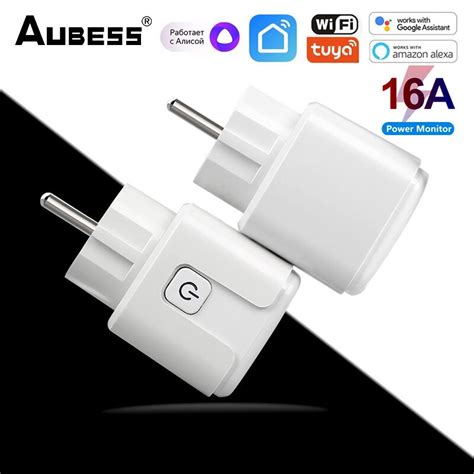 Aubess Wifi Smart Socket Eu 16A Draadloze Plug Ene Vicedeal