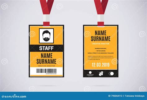 Staff Identification Lanyards With Cards 25 Yellow Event Staff Lanyards