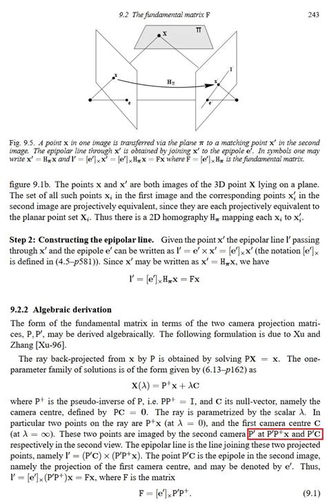 Linear Algebra Calculating Fundamental Matrix Question About