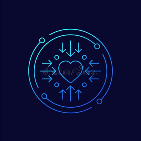 Core Value Icon Linear Design Stock Vector Illustration Of Trust