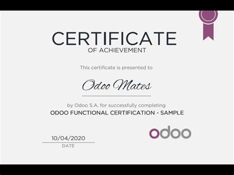 Rajina Raghavan On Linkedin Odoo Functional Certification Exam How