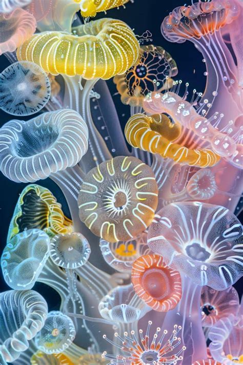 Bacteria Or Protozoa Seen Under A Microscope Microscopic Unicellular