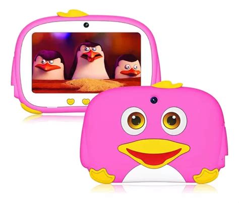 Tablet Infantil Android Egotek Penguin Aba Quad Core De 7 Polegadas