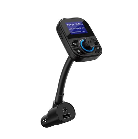 Onn Wireless Fm Transmitter And Car Charger With Bluetooth Compatible Via Smartphone