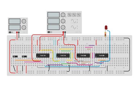 Circuit Design Realisation Of Asynchronous Jk Flip Flop Tinkercad