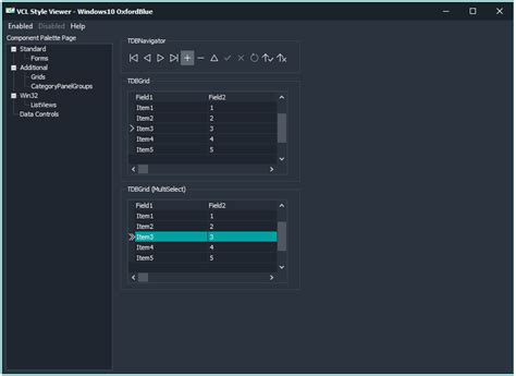 Delphistyles Vcl Style Win10modernoxfordblue