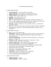 Understanding Cellular Metabolism Respiration ATP Production Course Hero