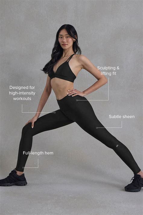 High Waist Airlift Legging Black Alo Yoga