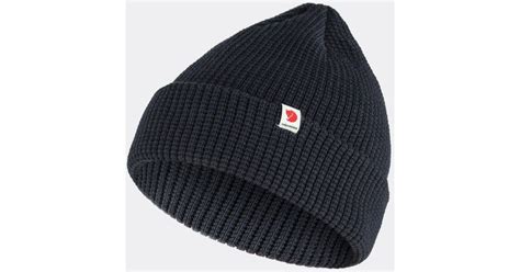 Fjallraven Tab Beanie In Blue Lyst Uk