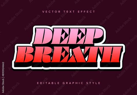 Bold Gradient Text Effect Mockup Stock Template Adobe Stock