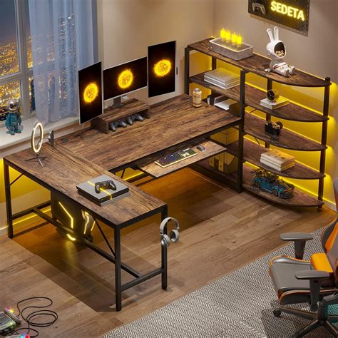 Sedeta L Shaped Computer Desk 63 Ubuy India