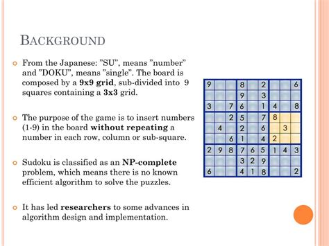 Ppt Solving Sudoku With Matlab Powerpoint Presentation Free Download