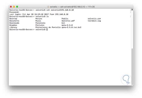 Cómo Habilitar Y Usar Ssh En Macos Sierra Solvetic
