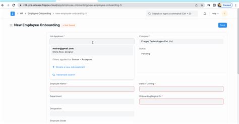 employee onboarding and separation improvements · issue 29470 · frappe