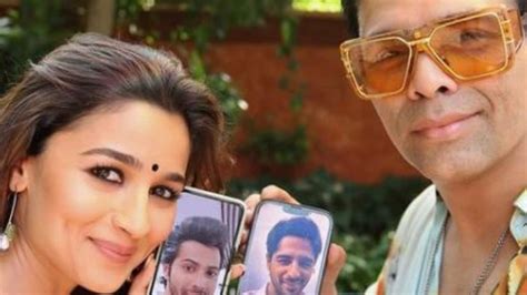Alia Bhatt Karan Johar Gives Virtual Wala Love To Sidharth Malhotra Varun Dhawan On Th