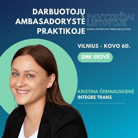 Kristina Černiauskienė Senior Marketing Professional Smp On Linkedin