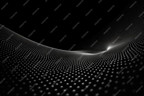 Premium Photo Abstract White Particle Background Flow Wave With