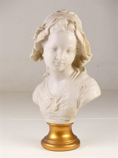 Borstbeeld Boerenmeisje Met Hoed Kringwinkel