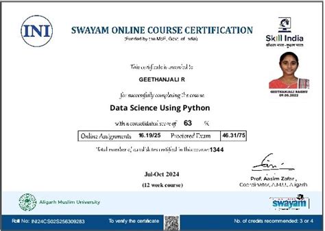 Python Swayam Learning Geethanjali R