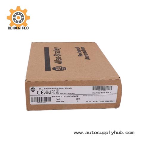 Allen Bradley 1746 Ni4 Slc 4 Point Analog Input Module Industrial