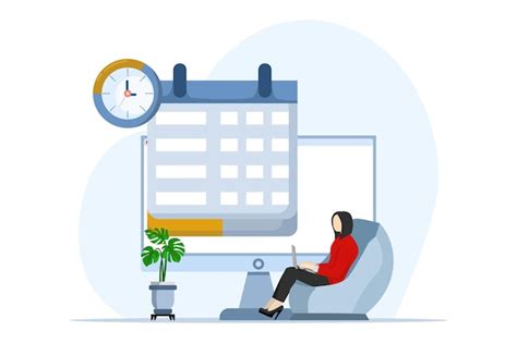 Premium Vector Vector Illustration Planning Schedule Concept With Characters Making Work