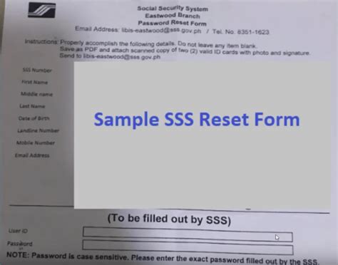 How To Reset Sss Password And User Id 2023 Forgot Password Solved Sss Answers