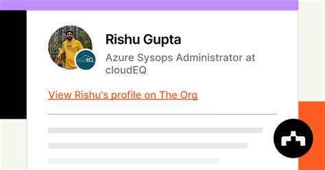 Rishu Gupta Azure Sysops Administrator At Cloudeq The Org