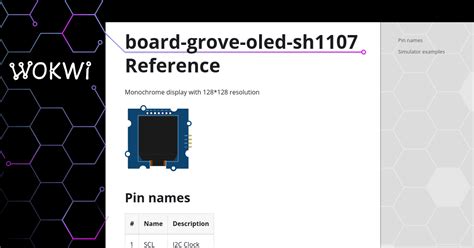 Board Grove Oled Sh1107 Reference Wokwi Docs Board Grove Oled Sh1107 Reference Wokwi Docs