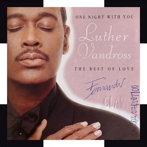 CD LUTHER VANDROSS ONE NIGHT WITH YOU THE BEST OF LOVE Duet Janet