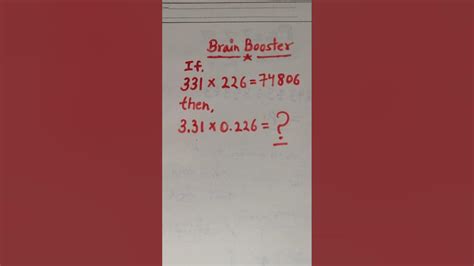 Solve This Simple Multiplication Math Puzzle⁉️🤔brain Booster🧠