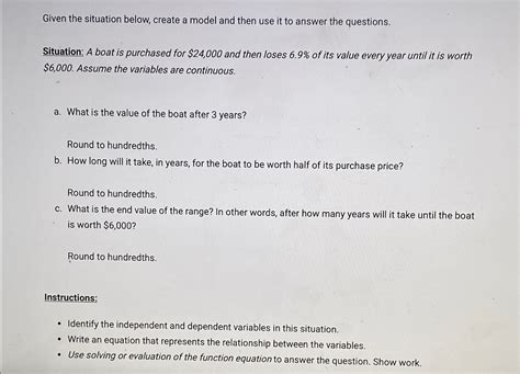 Solved Given The Situation Below Create A Model And Then Chegg
