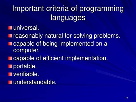 Ppt Cosc3306 Programming Paradigms Lecture 1 Introduction Powerpoint Presentation Id353876