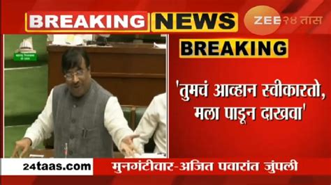 मुनगंटीवार मला पाडून दाखवा अजित पवार । Sudhir Mungantiwar Show Me