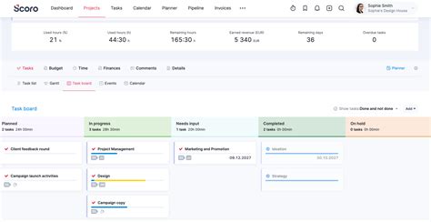 March Update Customizable Project View Scoro