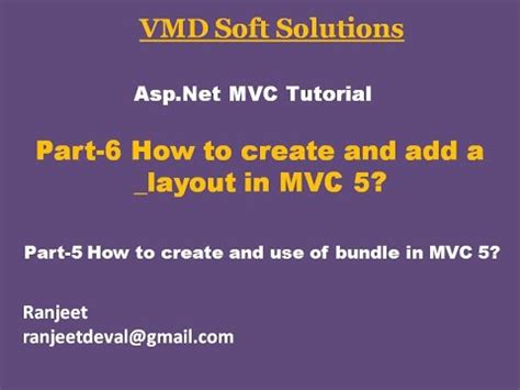 How To Create And Add A Layout In MVC MVC Tutorial Part Layout Use Layout