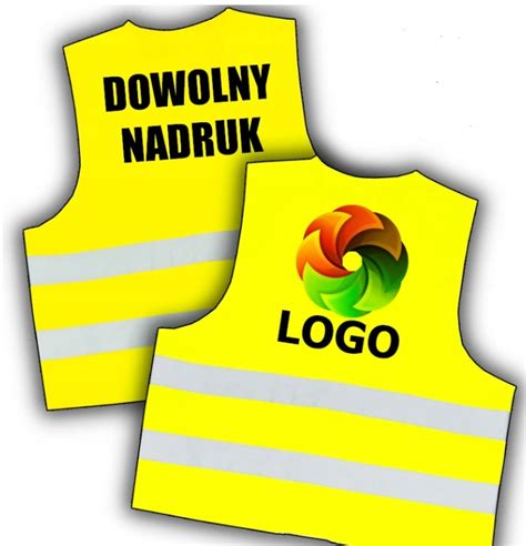 Kamizelka Odblaskowa Z Nadrukiem Napisem LOGO 11795241338 Oficjalne