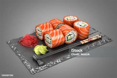 회색 그라데이션에 검은 돌 판 3d 렌더링에 설정 된 제품 프리젠 테이션 롤을 전시 0명에 대한 스톡 사진 및 기타 이미지 0명 3차원 형태 개념 Istock