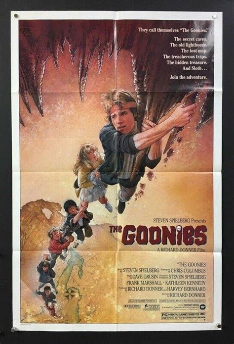 Goonies Original Movie Poster 1985 Astin Brolin Spielberg Hollywood