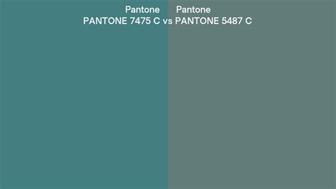 Pantone 7475 C Vs Pantone 5487 C Side By Side Comparison